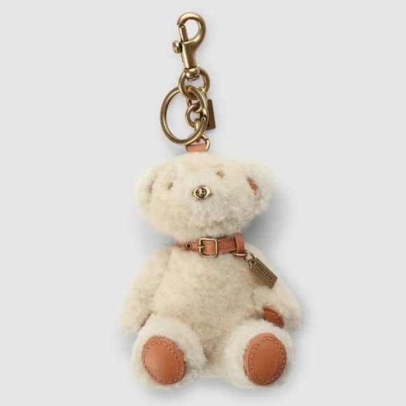 Coach | Accessories | Nwot Coach Teddy Bear Bag Charm Beige | Poshmark